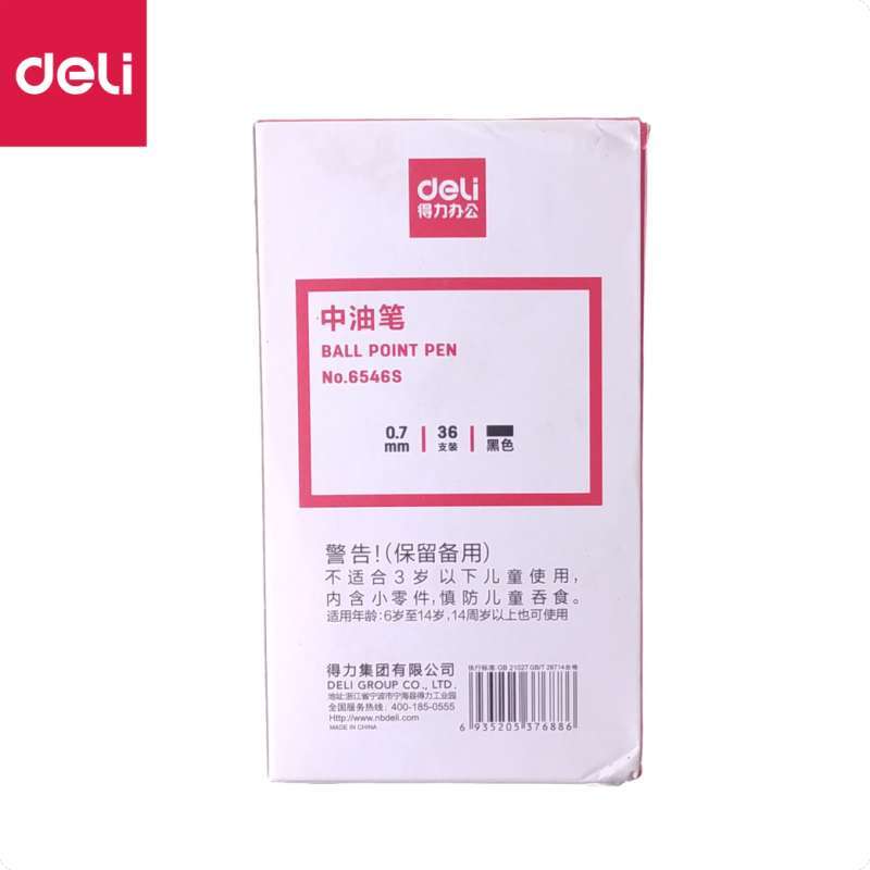 Jual Deli 6546s Ballpoint Retractable Pen Pulpen Cetek Halus 0.7 Mm ...
