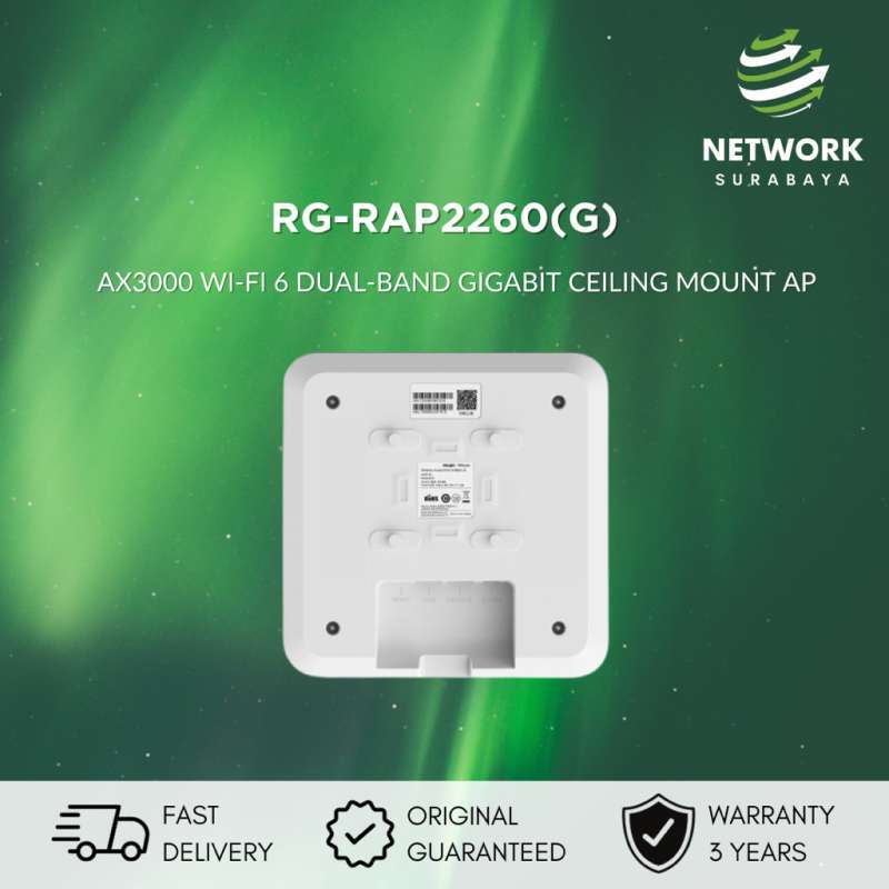 Jual Ruijie Reyee Rg-rap2260(g) Wi-fi6 Ax1800 Ceiling Access Point ...