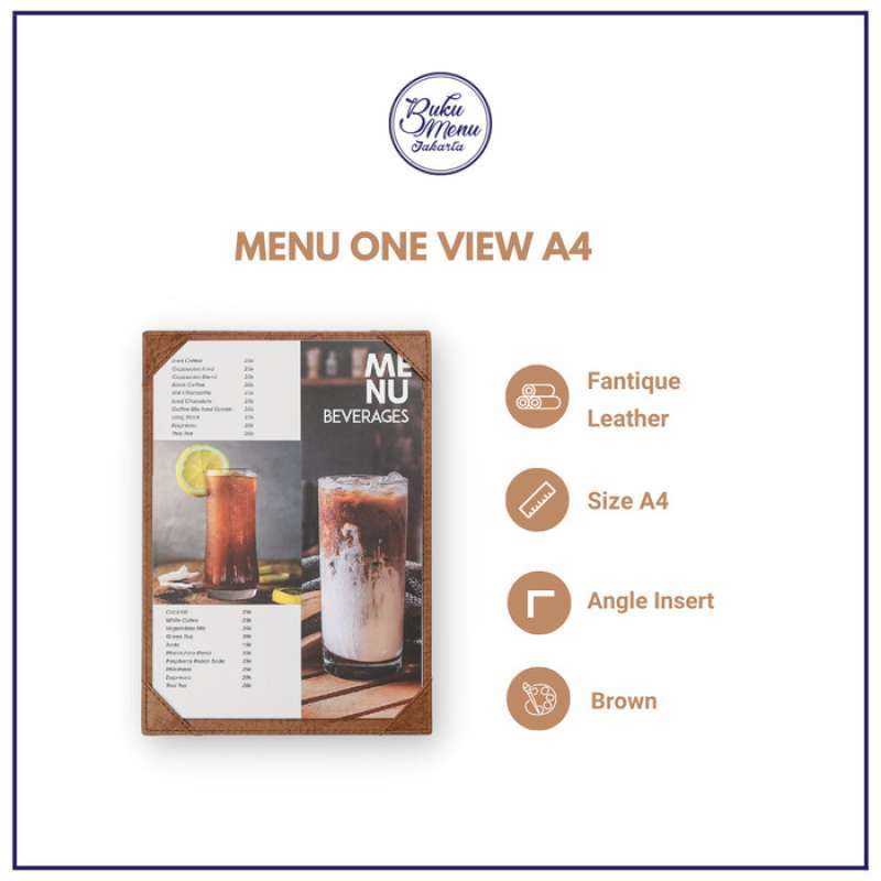 Promo Menu Cover Kulit Size A3 A4 A5 - Coffee Shop - Cafe Â€“ Restoran ...