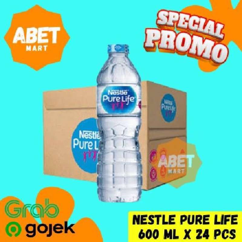 Jual Nestle Pure Life 600 Ml 1 Dus Isi 12 Botol - Air Mineral 600ml ...