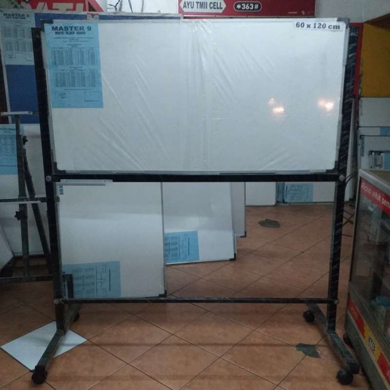 Promo Papan Tulis Standing/white Board 60ã—120cm Standing Diskon 23% Di ...