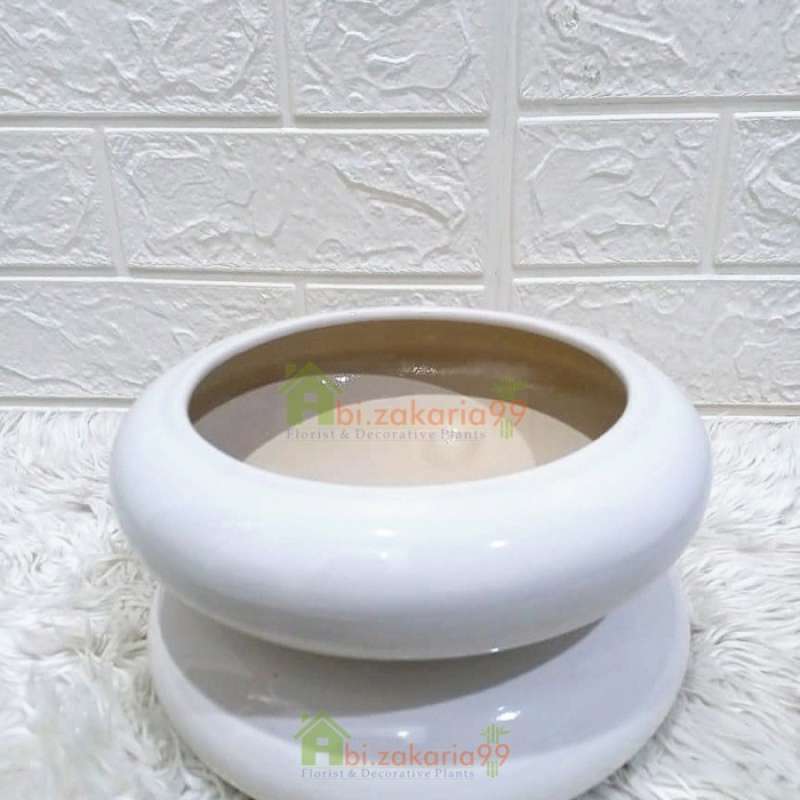 Promo Pot/vas Keramik Model Ceper Tanpa Lubang Diskon 23% Di Seller ...