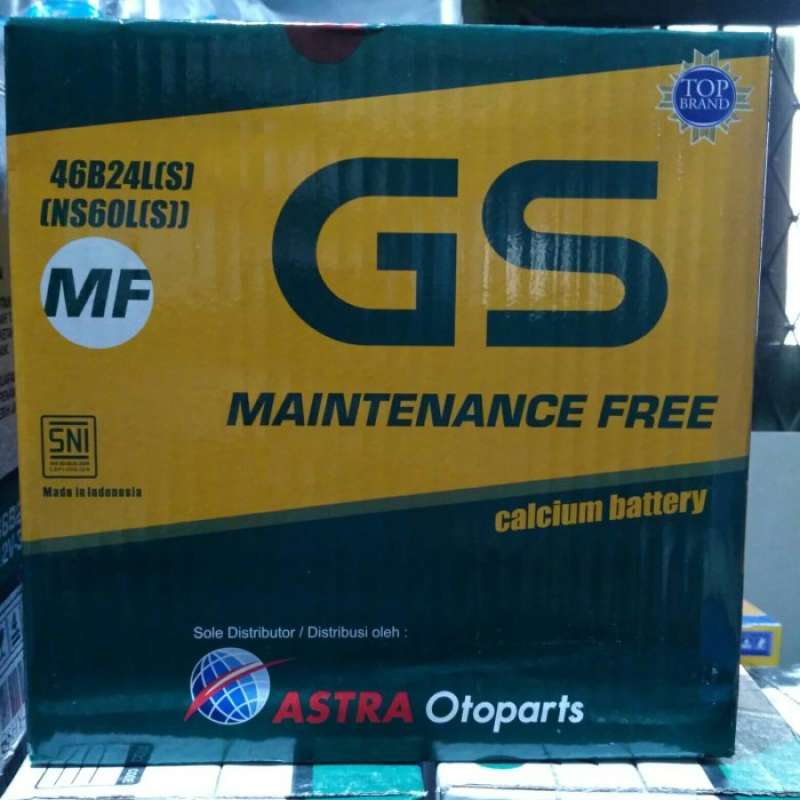 Jual Aki Mobil / Battery Gs Astra Type Gs Mf 46b24ls / Ns60ls 12v 45ah Di Seller Regstore ...