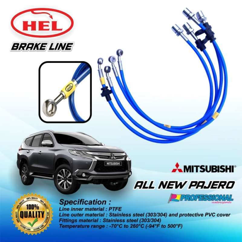 Jual Hel Stainless Brakeline Selang Rem Braided Pajero Sport Dakar ...
