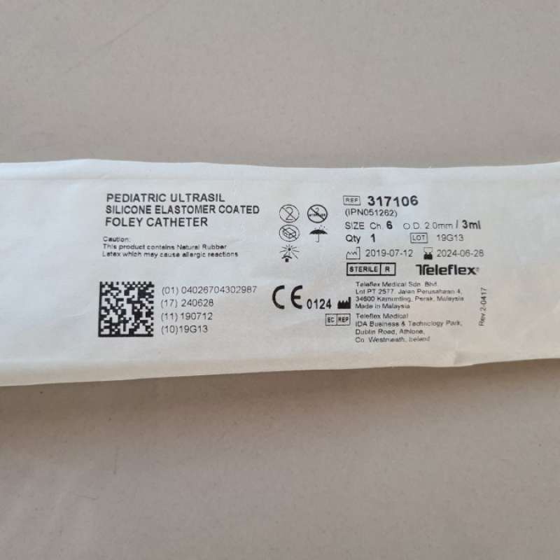Promo Folley Catheter Pediatric Ultrasil Size Ch.6 Foley Rusch Ref ...