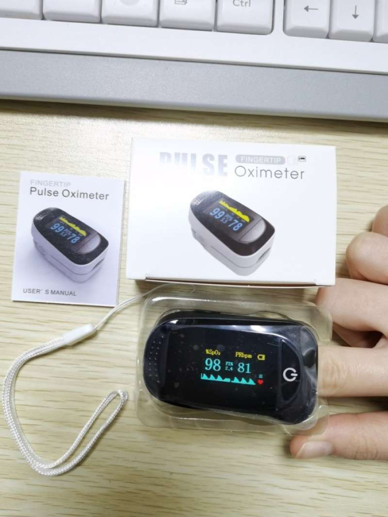 Promo Pulse Oxymeter Oxygen Fingertip Pulse Oxymeter P02 Saturation ...