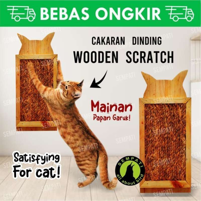 Jual Garukan Cakaran Kucing Tempel Dinding Motif Kepala Kucing Ukuran ...