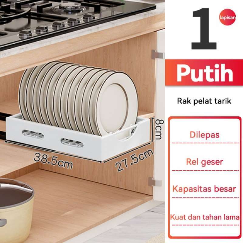 Jual Rak Piring Untuk Kabinet Tarik Keluar Rak Penyimpanan Rak Piring ...