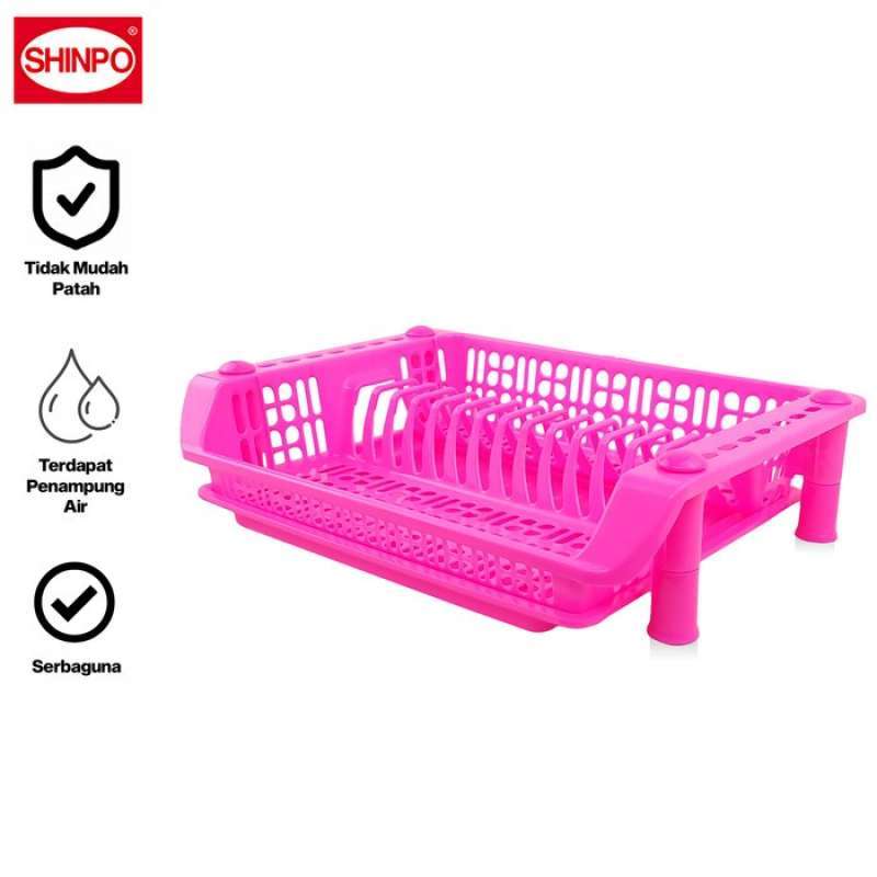 Jual Shinpo Rak Piring Plastik 1 Susun Sairyo Rack Organizer Spo-sip ...