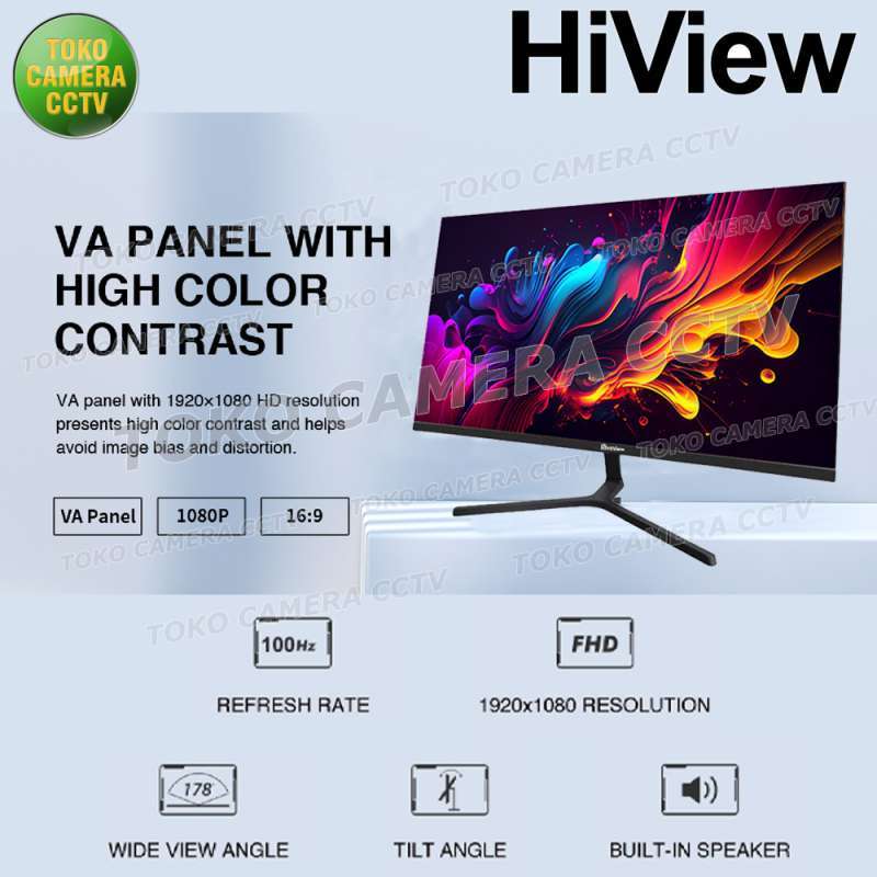 Jual Monitor Cctv Led 19 Inch Hiview Full Hd Hdmi VGA Built In Speaker ...