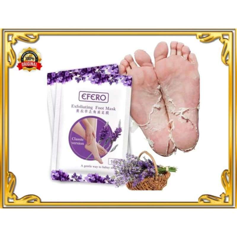 Jual Populer Efero Exfoliating Foot Mask Original 1 Pasang Masker ...