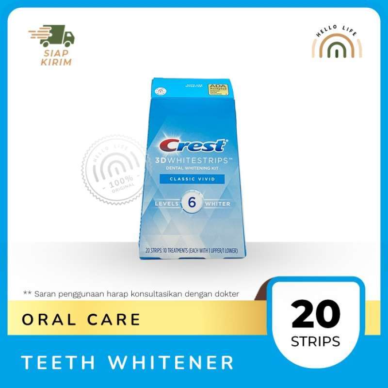 Jual Crest 3d Whitestrips Teeth Whitening - Original Usa 100% - Pro ...