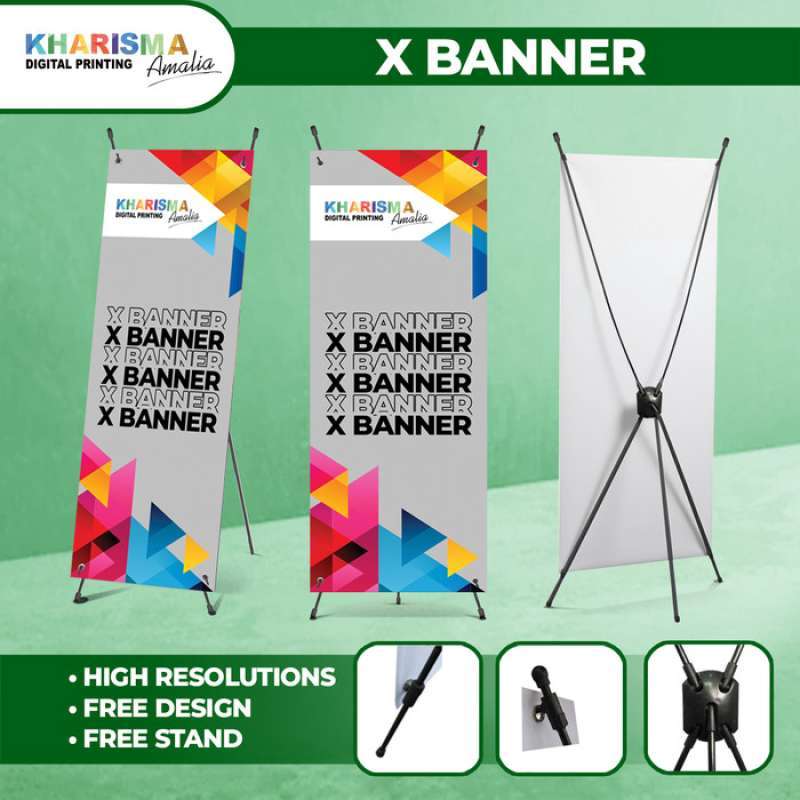 Jual Cetak X Banner Print Standing Banner Custom Tercepat - Flexy440 Di ...