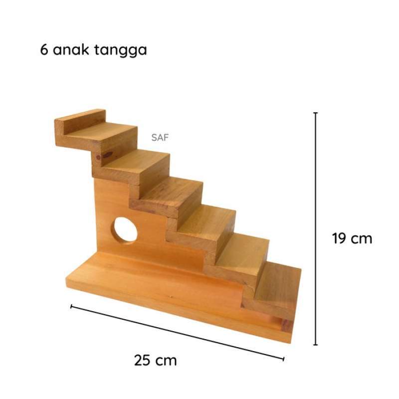 Jual Tangga Kayu Mini Showcase Product / Makanan / Photo Props Saf Di ...