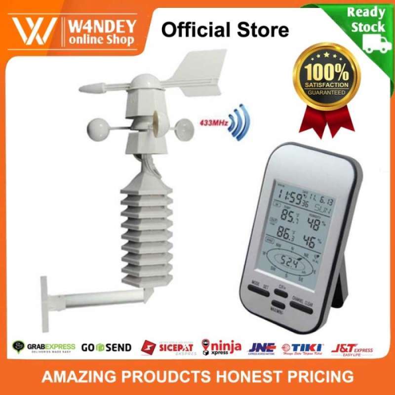 Jual Pro Digital Anemometer Weather Station + Wind Speed And Direction ...