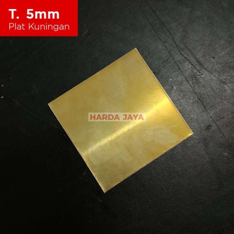 Jual Plat Kuningan Murni 5mm | Potongan Custom | Tebal 5 Mm Di Seller ...