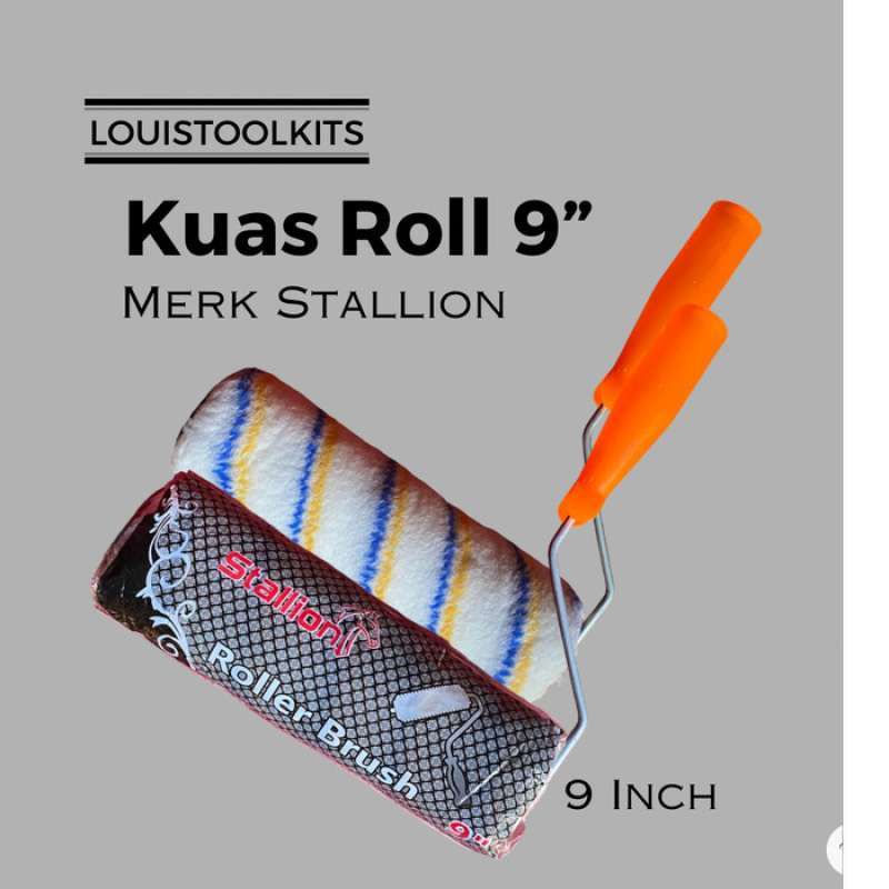 Jual Kuas Cat Roll Tembok / Paint Roller Cat 9 Inch Stallion [ Per ...