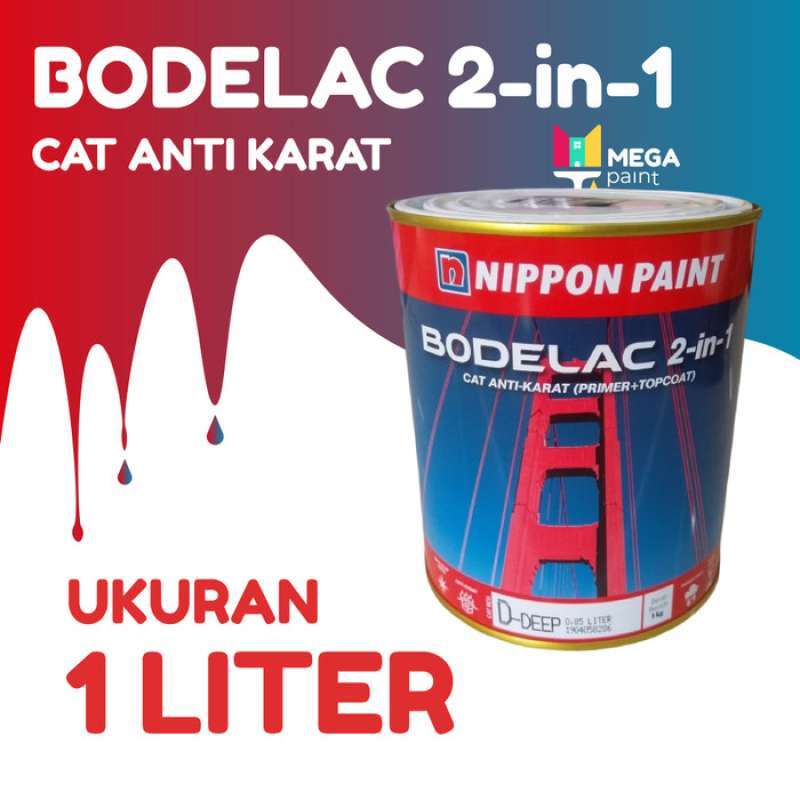 Jual Nippon Bodelac 2in1 Cat Besi Kayu Anti Karat - Black Dof Di Seller ...