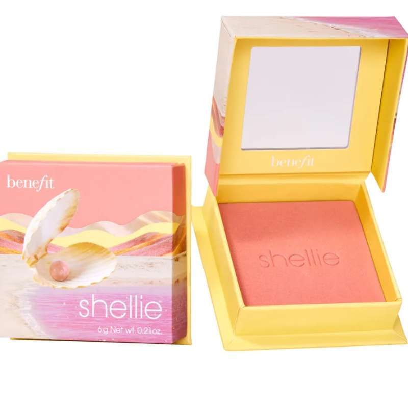 Jual Blush On Benefit Shellie Warm Original Seashell Pink Blush - Large ...