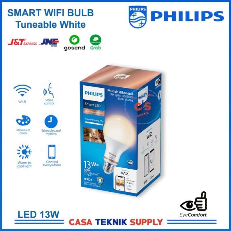 Jual Philips Lampu Smart Wifi Wiz Led W Watt Bluetooth Full Rgb Color Full Color W Di