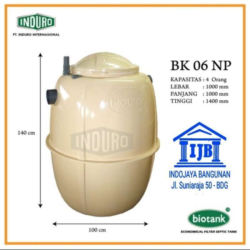 Jual Tangki Septik / Septic Tank Biotank 1400 , 2000 Liter U/ 4 , 6 ...