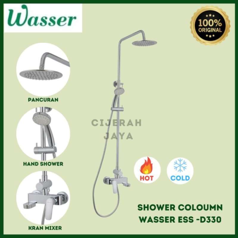 Jual Wasser Shower Tiang Set Stainless Ess-d330 Panas Dingin Di Seller ...