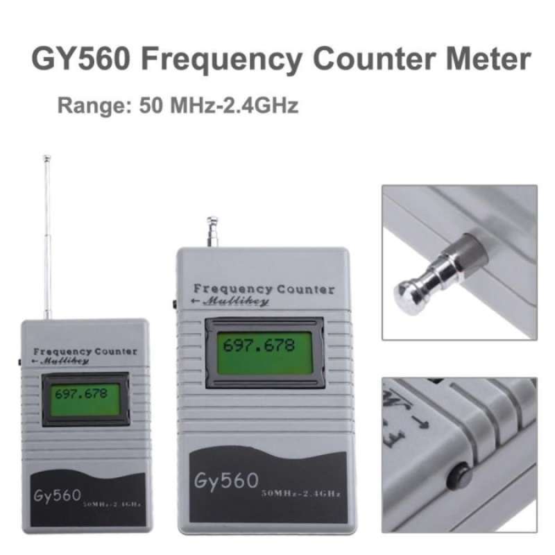 Jual Frequency Counter Meter Alat Pengukur Tingkat Frekuensi 50 Mhz 2.4 ...