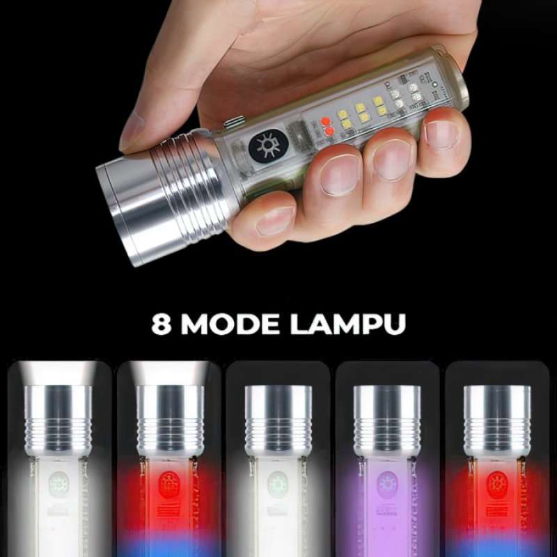 Jual Senter Transparan 520a 8 Mode Warna Zoom In Out Cas 30w Di Seller Raindrop - Cengkareng ...