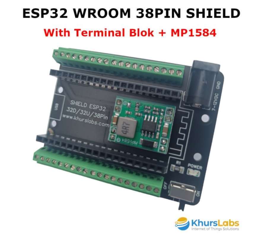 Jual Shield Io Esp32 Devkitc V4 Wroom 38pin 38 Pin Board - Esp32mt Di ...