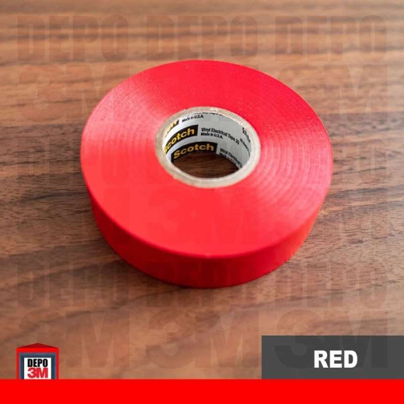 Jual 3m Scotch 35 Vinyl Electrical Tape Red ( Warna Merah) Original Di ...