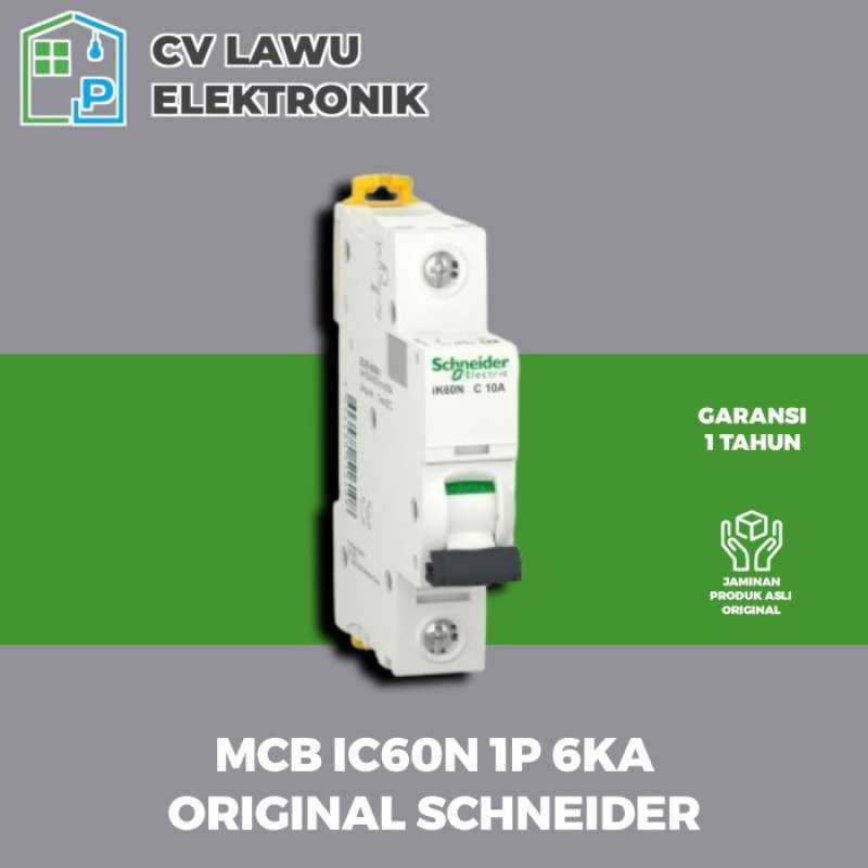 Jual Mcb 1p Schneider Ic60n 1 Phase 4a 6a 10a 16a 20a 25a 32a 40a 50a 63a - 2a Di Seller Shin ...