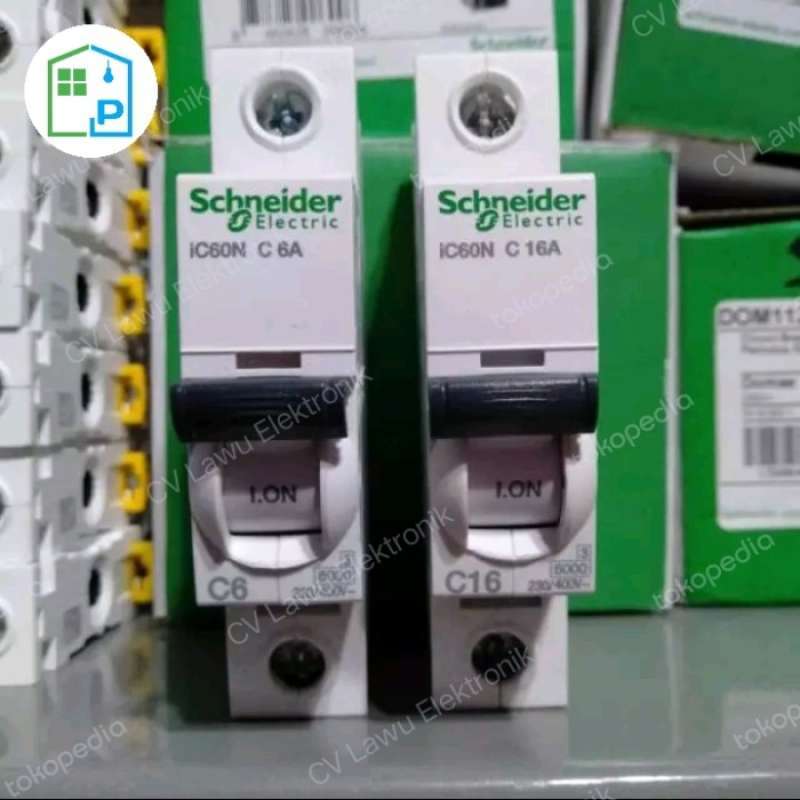 Jual Mcb 1p Schneider Ic60n 1 Phase 4a 6a 10a 16a 20a 25a 32a 40a 50a 63a - 32a Di Seller Shin ...