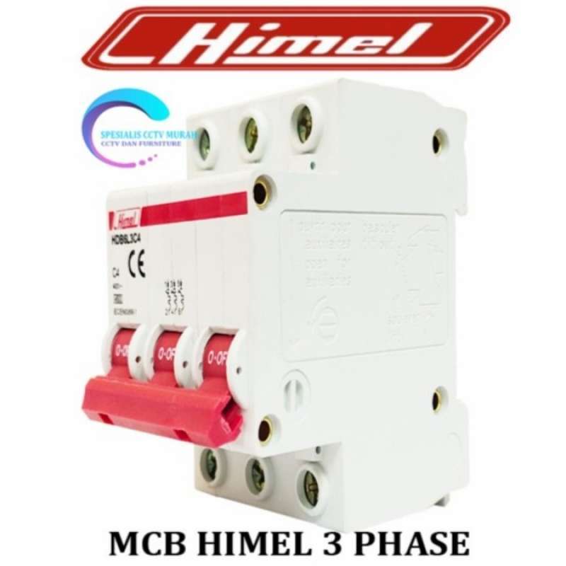 Jual Mcb 3 Phase 6a / 10a / 16a / 20a / 25a / 32a / 40a Himel (standar ...