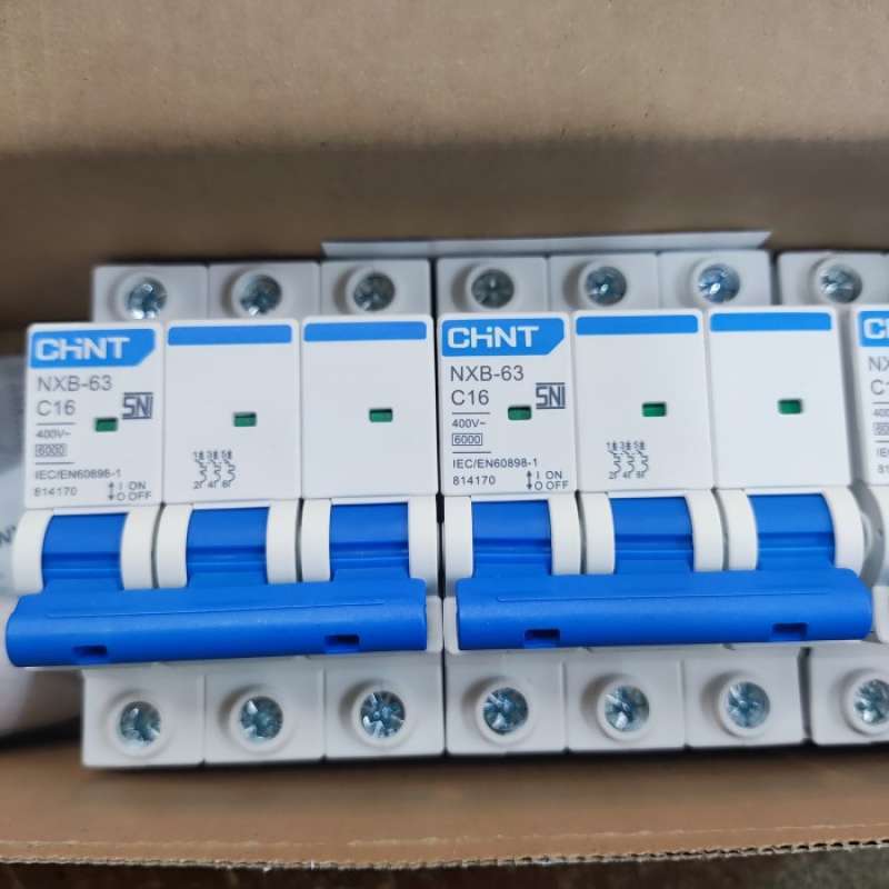 Jual Mcb Chint 3 Phase 6a - 10a - 16a - 20a - 25a - 32a - 40a Sni 6ka - 16 A Di Seller Shin ...
