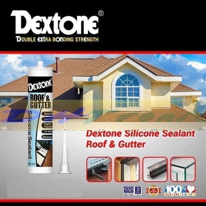 Jual Dextone Silicone Sealant Roof Lem Atap Talang Bocor Tahan Panas ...