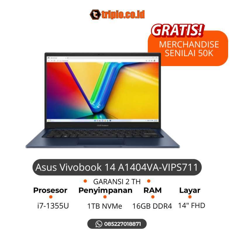 Jual Asus Vivobook 14 A1404va-vips711/vips712 - Vips711 Di Seller Tripio Computer Official Store ...