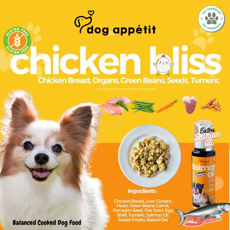Jual Dog Appetit - Chicken Bliss Cooked Food Complete Picky Eater Puppy ...