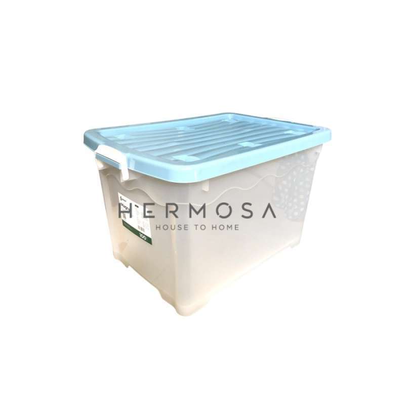 Promo Gessler Box Container 100 Liter Plastik Dengan Roda Kuat Box ...