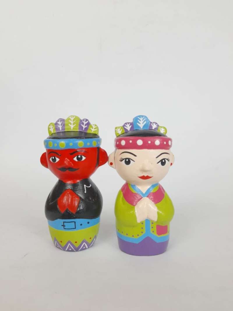 Promo Boneka Kayu Ondel - Ondel Abang Alif Dan Mpok Rina Diskon 23% Di ...