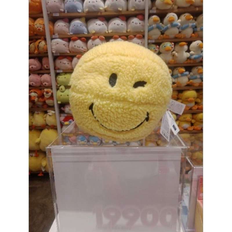 Promo Miniso Smileyworld Collection Round Plush Toy - Boneka Smiley ...