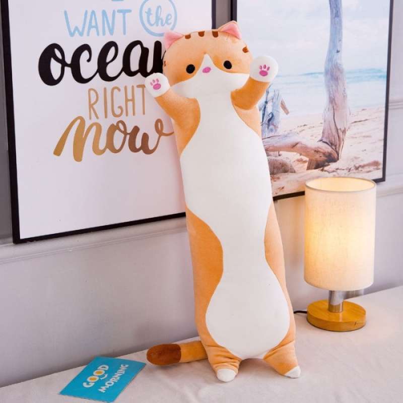 Promo Bantal Guling Kucing 80cm Bahan Plush Berlabel Sni Diskon 23% Di ...