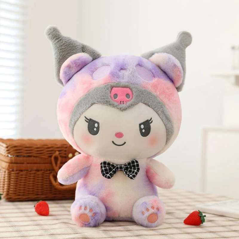 Promo Boneka New Sanrio Kuromi My Melody Cinnamoroll Tie Dye Die Plush Toys Diskon 23% Di Seller ...