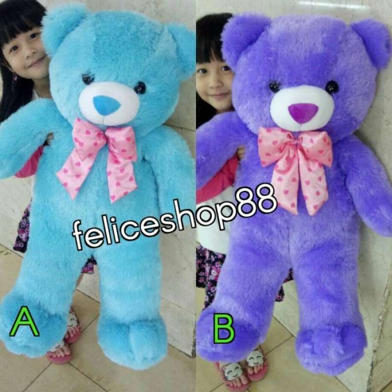 Promo Promo Boneka Beruang Teddy Bear Besar Hijau Biru Ungu Best Seller ...