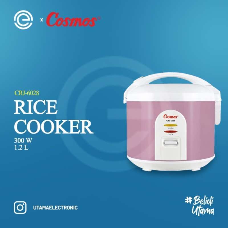 Promo Cosmos Rice Cooker Harmond Pastella 1.2l Crj-6028 Diskon 33% Di ...