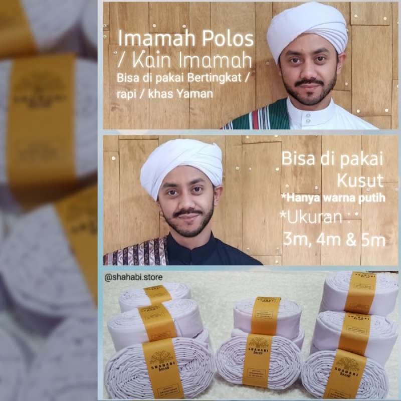 Jual Imamah Polos ( 3 Meter ) / Imamah Khas Yaman / Imamah Habib Di Seller Aghanim - Cengkareng ...