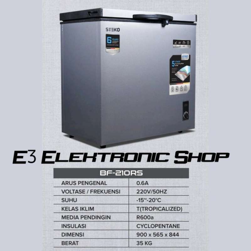 Promo Chest Freezer Steko Bf 210 Rs Kulkas Pembeku Daging Es Frozen Food Bf210 Rs Terbaik Diskon ...