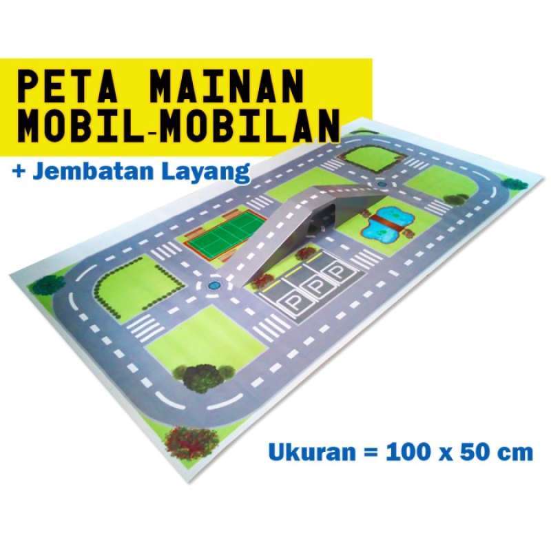 Promo Mainan Anak Peta (maps) Jalanan Untuk Bricks, Mobil-mobilan ...