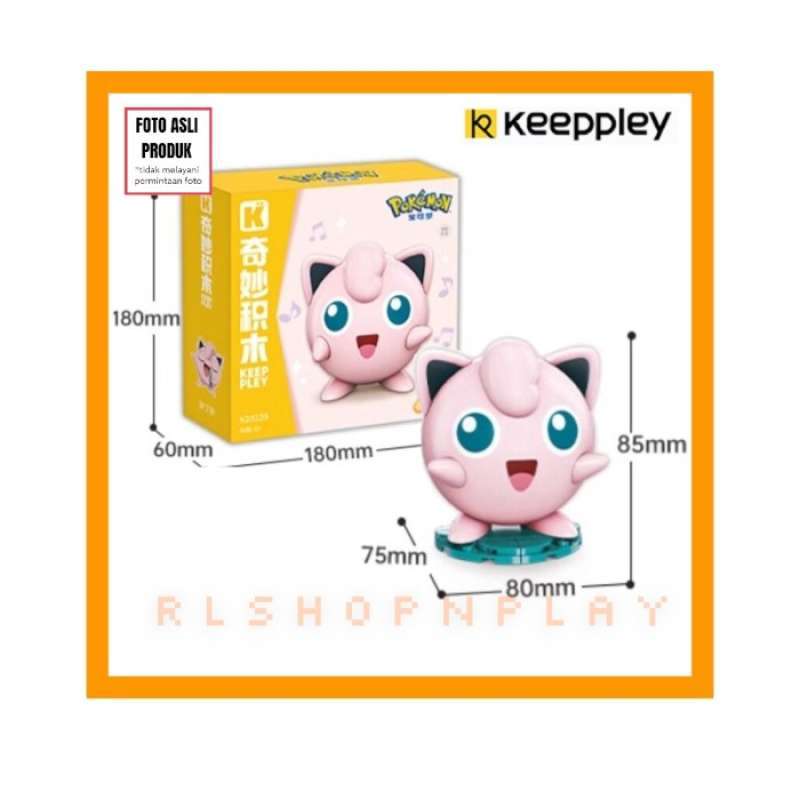 Promo Keeppley Bricks Pokemon Characters Pikachu Jigglypuff Togepi ...