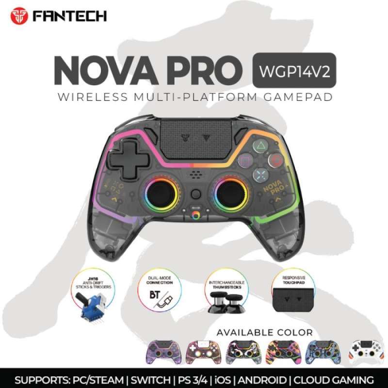 Promo Promo- Gamepad Fantech Wgp14 Nova Pro V2 2 Connection Anti Drift ...
