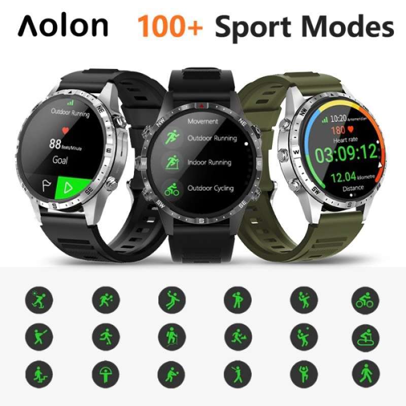 Jual Aolon Smartwatch Gt5 Pro Compass 100+ Sport Modes Jam Running Pria ...
